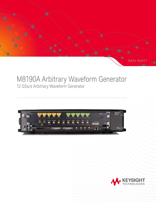 M8190A Arbitrary Waveform Generator PDF Asset Page | Keysight